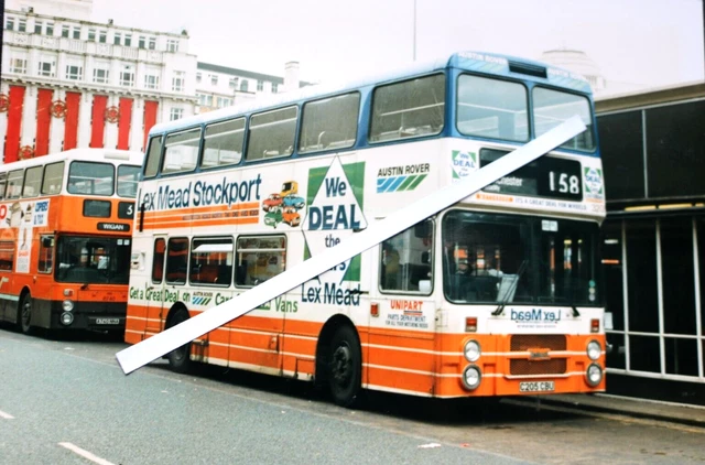 GM BUSES LEYLAND Olympian Ncme 3205 - C205Cbu Lex Mead Stockport Advert ...