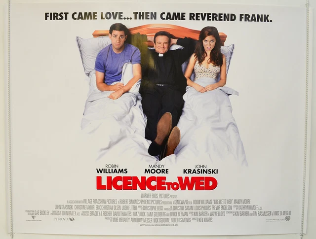 LICENCE TO WED (2007) Affiche originale de film quad - Robin Williams ...