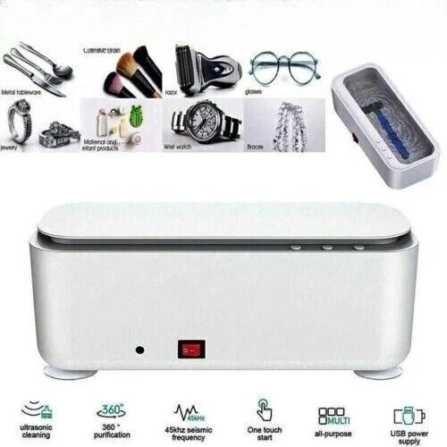 ULTRASONIC CLEANER SONIC Wave Tank Glasses Watch Jewellery Cleaning ...