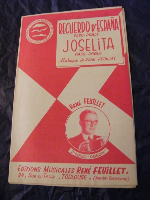& SPARTITO RECUERDO di España Massimo Feuillet Music Sheet " EUR 13,47 ...