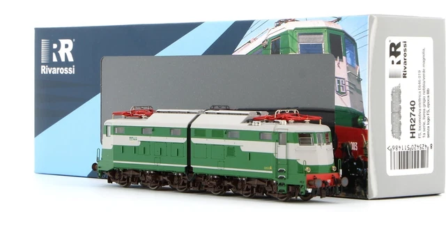 LOCOMOTIVA ELETTRICA RIVAROSSI HR2740 FS E646 019 senza logo FS ep. IIIb EUR 170,00 - PicClick IT