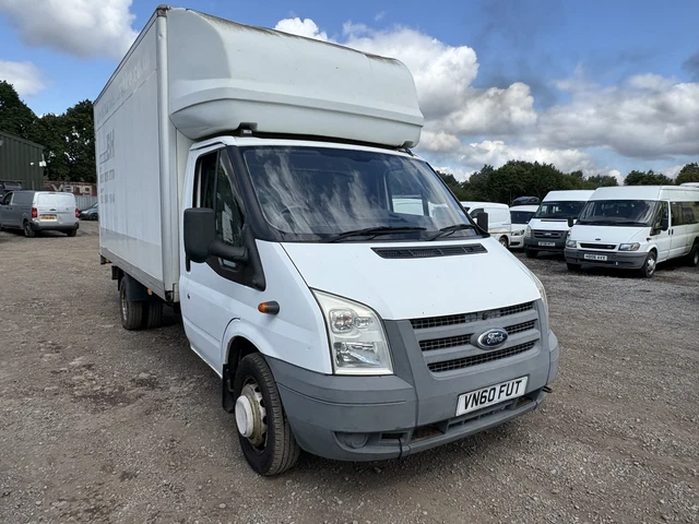 60 PLATE FORD Transit 2.4 tdci 115 T350 Lwb Rwd Luton box van tail lift ...