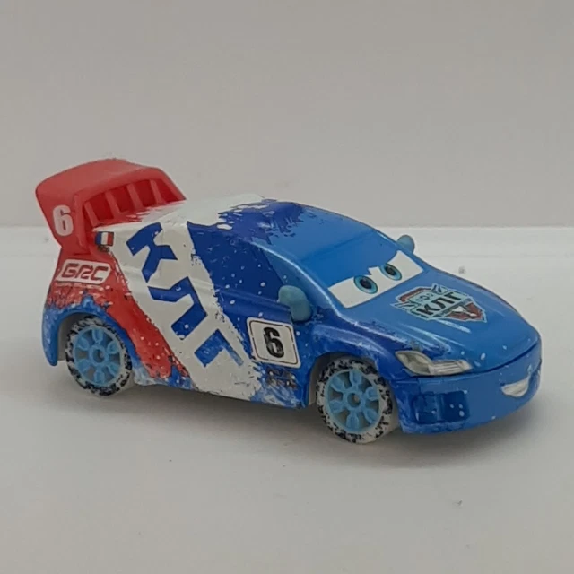 DISNEY PIXAR CARS ICE RACER RAOULE CAROULE 1:55 MATTEL DIECAST £5.00 ...