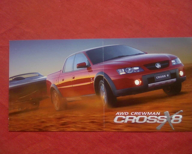 HOLDEN AWD CROSS 8 Crewman ute Sales / promotional Brochure. Genuine ...