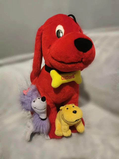 CLIFFORD THE BIG Red Dog & Friends T-Bone Cleo Plush Vintage Extra ...