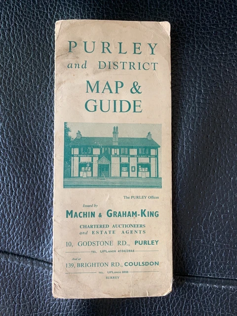PURLEY AND DISTRICT Map Guide Surrey local history 1960s local history ...