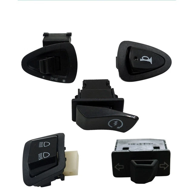 REPLACEMENT SWITCH ATV Turn Signal Five-way Control ABS Plastic ...