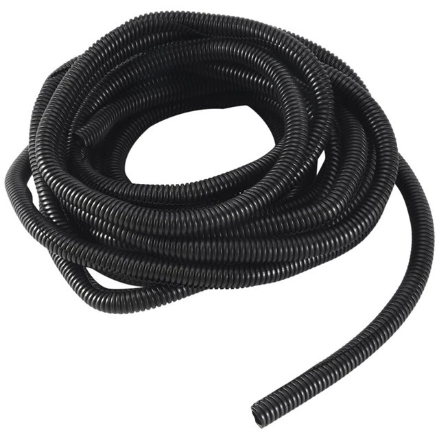 20 FT SPLIT Wire Loom Conduit Polyethylene Tubing Black Color Sleeve ...