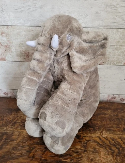 IKEA KLAPPAR GREY Elephant Plush Soft Toy 15 Inch Floppy Cuddly ...