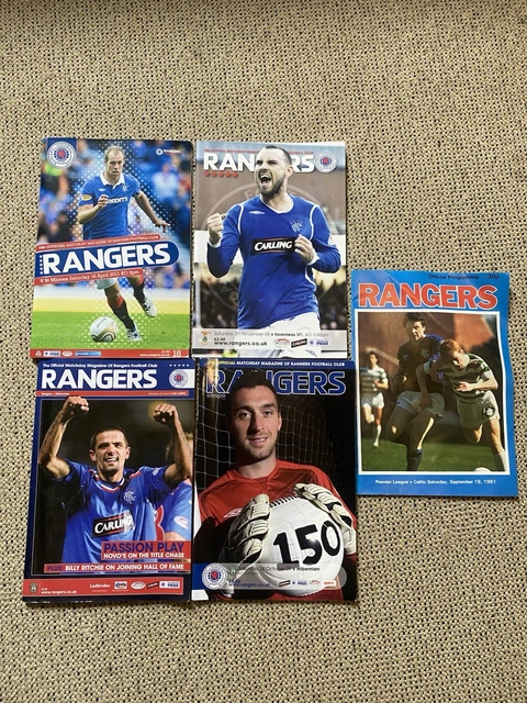 GLASGOW RANGERS FOOTBALL Programmes £2.80 - PicClick UK