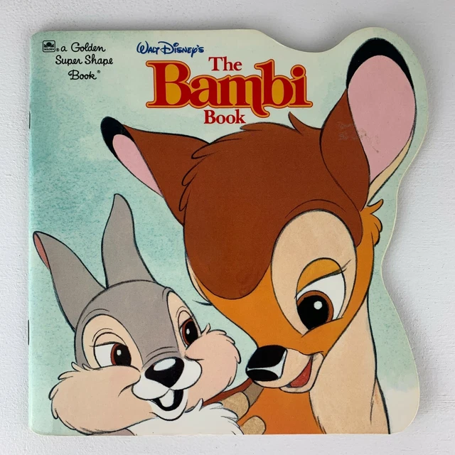BAMBI WALT DISNEY'S Book Walt Disney Company Golden Super Shape Book $9 ...