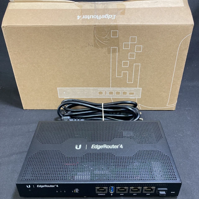 UBIQUITI ER-4 EDGEROUTER 4 Port Gigabit Router with 1 x SFP Port $94.91 ...