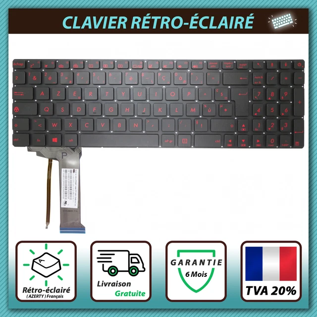 CLAVIER FRANÇAIS ORIGINAL Pour Asus ROG G551J G551JK G551JM G551JW ...