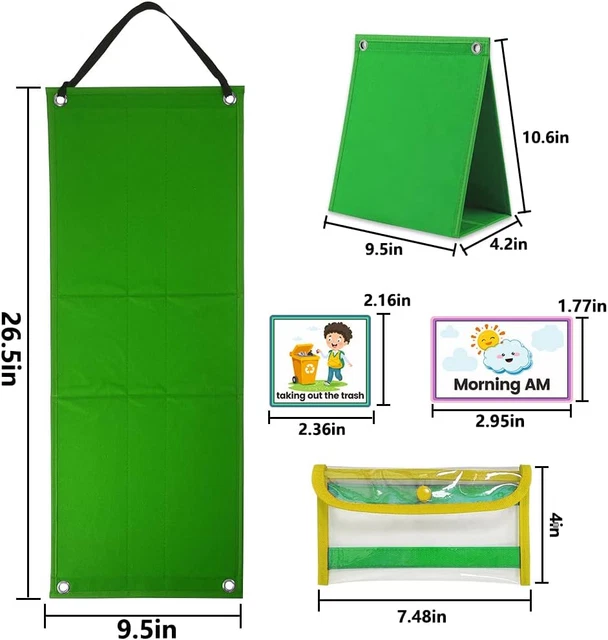 VISUAL SCHEDULE CHART for Kids - Daily Routine & Autism Learning Tool ...