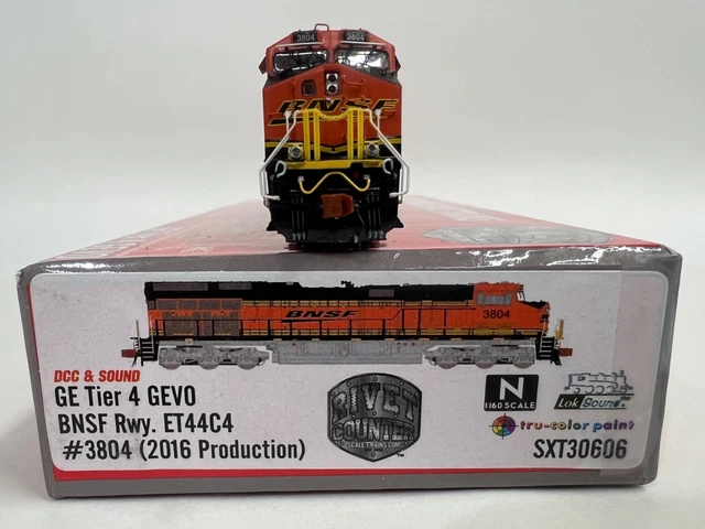 NEW, N SCALE ScaleTrains Rivet Counter GE Tier 4 Gevo ET44 BNSF #3835 H3 Scheme $400.00 ...