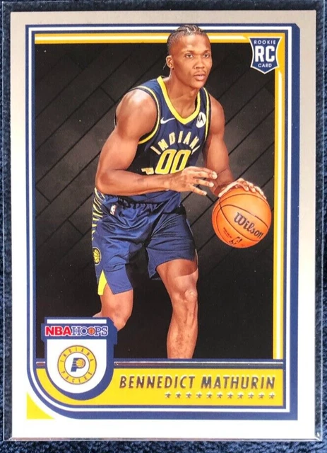 BENEDICT MATHURIN 2022-23 Panini NBA Hoops no.236 Rookie Card Indiana ...
