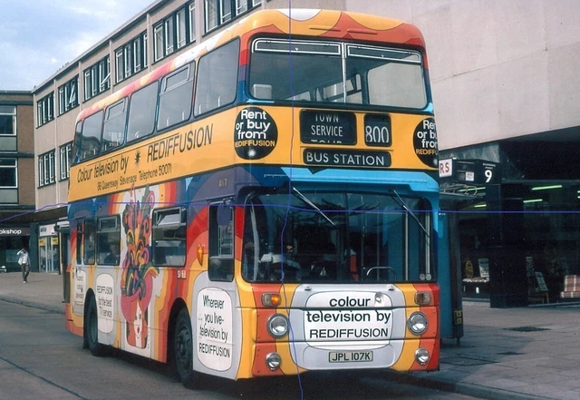 COLOUR BUS PHOTO London Country Leyland Atlantean Photograph An7 ...
