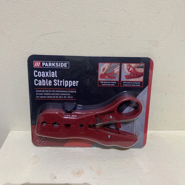 PARKSIDE COAXIAL CABLE Stripper - stripping outer sheaths RG 6, 7, 11 ...