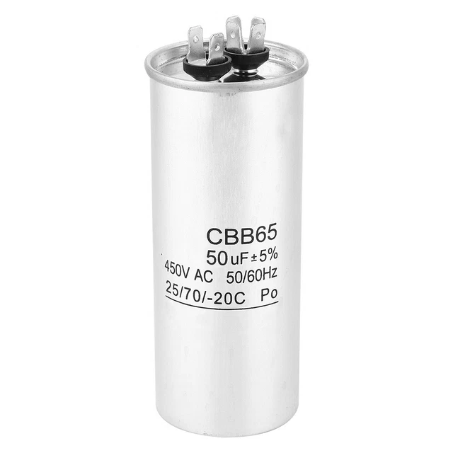 CBB65 450V 50UF Capacitor Start Motor Homopolar Electrolytic Capacitor ...