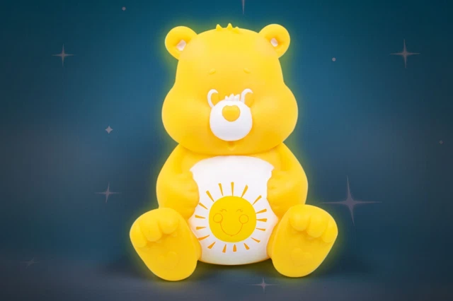 CARE BEARS MOOD Lamp. Funshine Bear Character Shaped Soft Glow Night ...