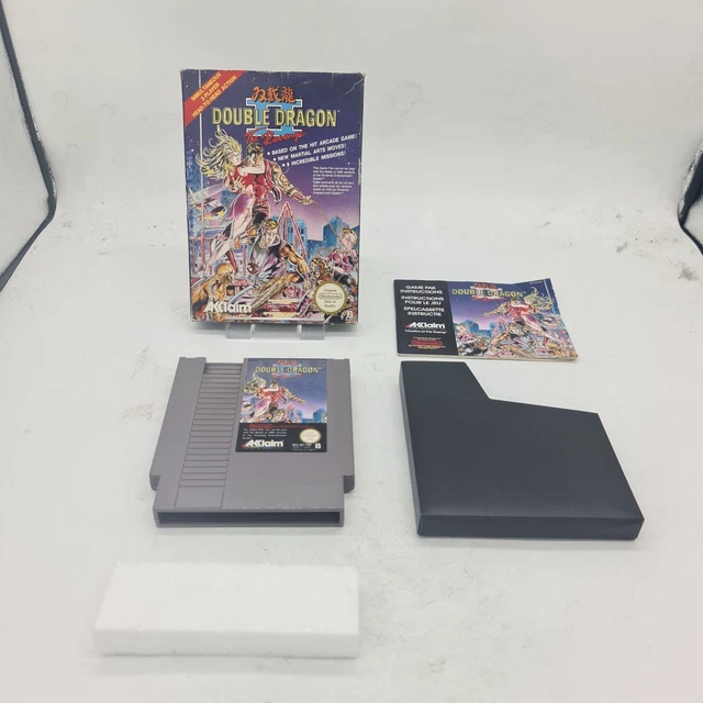 NINTENDO SUPER NES 8-BIT RARE DE DOUBLE DRAGON II NES-W2-FRA BOXED ...