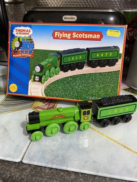 THOMAS THE TANK Engine Wooden Flying Scotsman Rare 2001 With Box EUR 66 ...