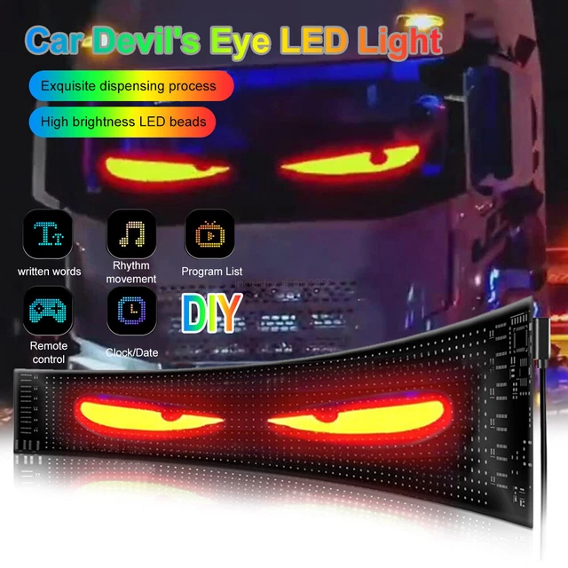 NEW DEMON EYE car LED Matrix Pixel Panel Night Light modified lamp ...