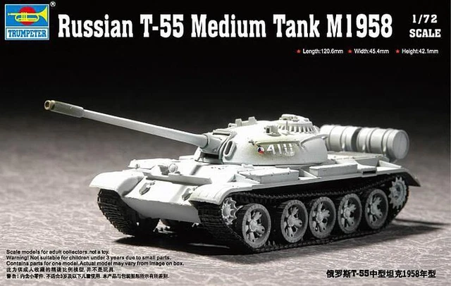 (TRU07282) - TRUMPETER 1:72 - T-55 Medium Tank (1958 Model) EUR 24,26 ...