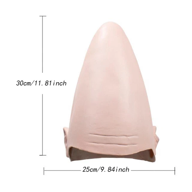 ALIEN CONE BALD Head Cover Latex Bald Hat £13.43 - PicClick UK