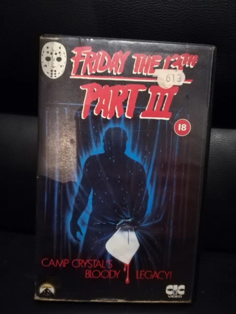FRIDAY 13TH PART 3 vhs video tape ex rental big box version £20.00 ...