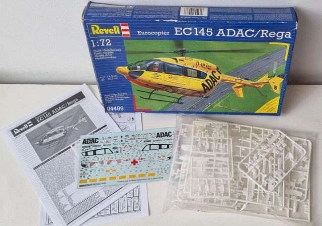 REVELL 04486 EUROCOPTER EC145 ADAC / Rega Model Kit 1:72 *please read ...