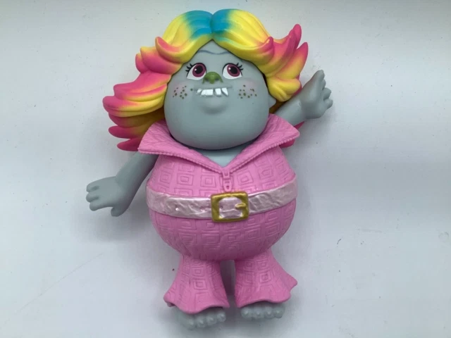 HASBRO DREAMWORKS TROLLS Bridget 6" Lady Glitter Sparkles Rainbow Hair ...