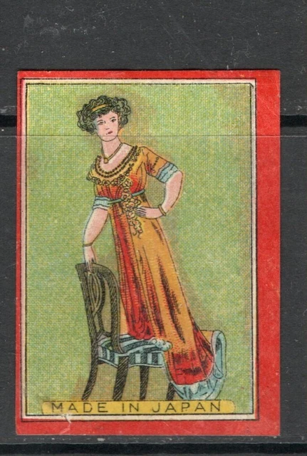 MATCHBOX LABELS JAPAN- Woman on chair - #used £1.60 - PicClick UK