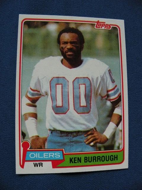1981 TOPPS KEN Burrough Houston Oilers carte #301 NFL football 1 $ S&H ...