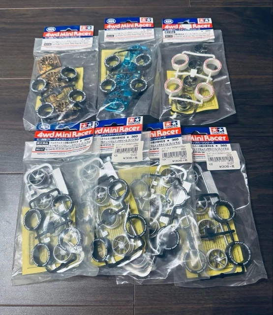 MINI 4WD OUT of Print Low Height Tire and Wheel Set Blue and Copper ...