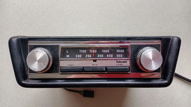 RADIOMOBILE MODEL 80 Classic Car Radio 12V Dual-Polarity & original ...