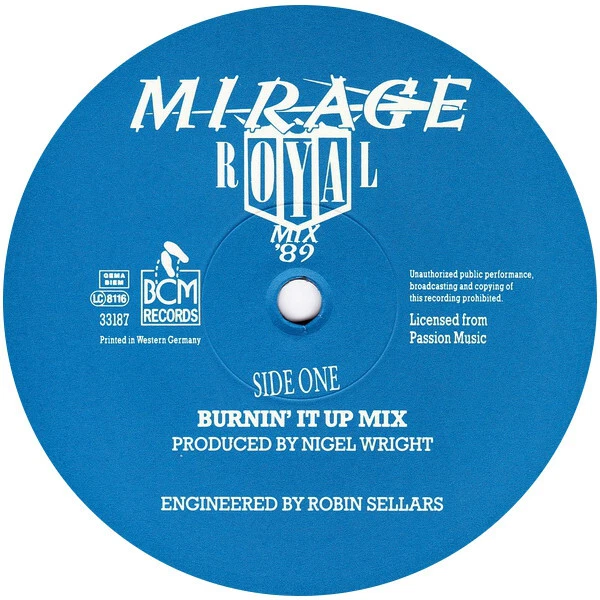 MIRAGE - ROYAL Mix '89 (LP, Mixed) (Very Good Plus (VG+)) - 3422203164 ...