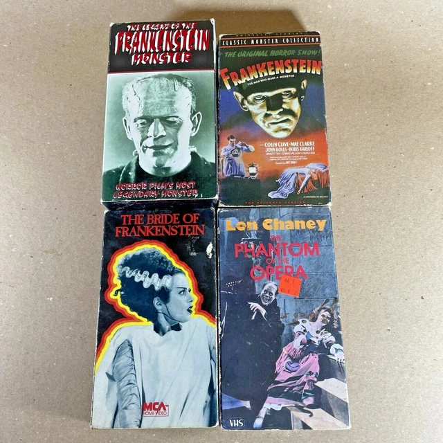 LOT OF 4 Horror VHS Tapes Frankenstein Bride/Frankenstein Phantom Of ...