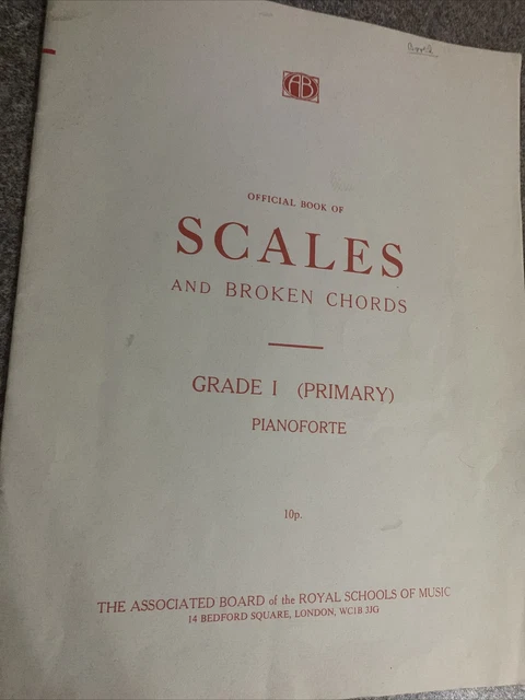 SCALES AND BROKEN Chords Grade 1 Primary Music Sheet Score ABRSM EUR 2 ...