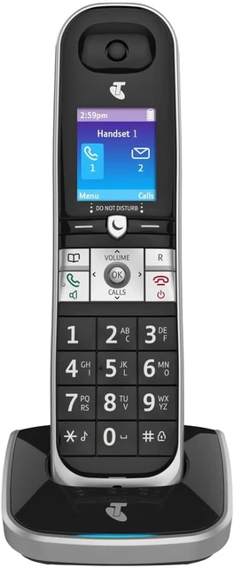 TELSTRA TEC102 DECT Cordless Phone with Color LCD Speakerphone Backlit ...