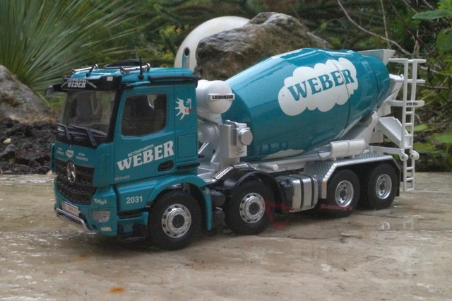 NZG 933-5 MERCEDES Benz Arocs MirrorCam 8x4 Betonmischer "Weber Beton ...