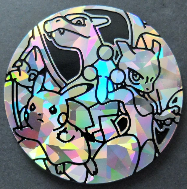 POKEMON BATTLE ACADEMY Charizard Mewtwo Pikachu Jumbo Official Coin ...