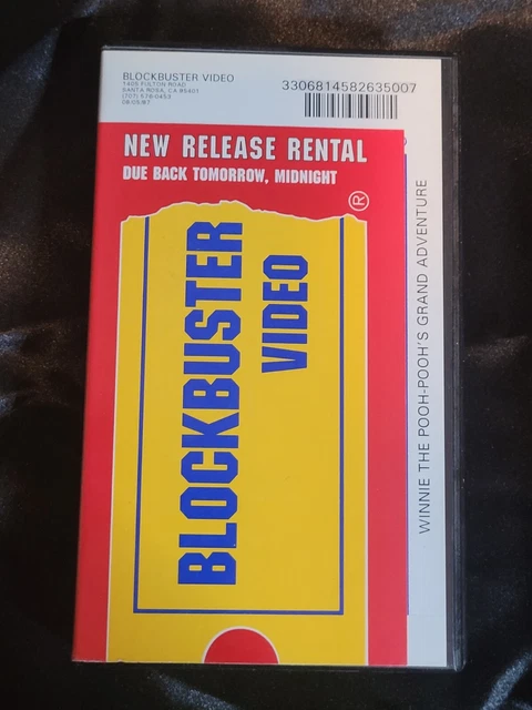 BLOCKBUSTER VIDEO NEW Release VHS Clamshell Winnie The Pooh Grand ...