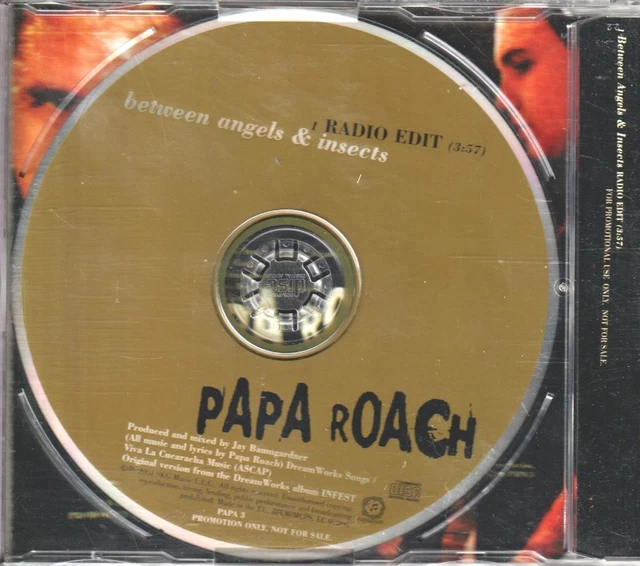 PAPA ROACH BETWEEN Angels and Insects CD UK Dream Works 2001 promo ...