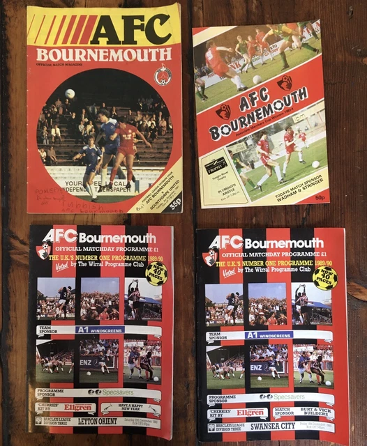 AFC BOURNEMOUTH PROGRAMMES £2.00 - PicClick UK