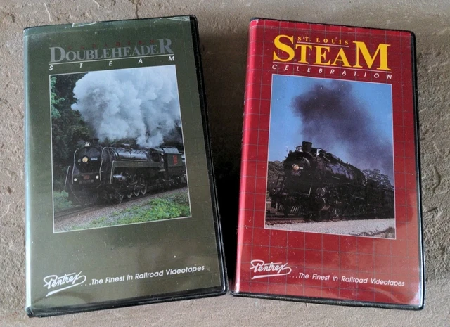PENTREX VHS LOT St Louis Steam Celebration & Doubleheader Steam Trains ...