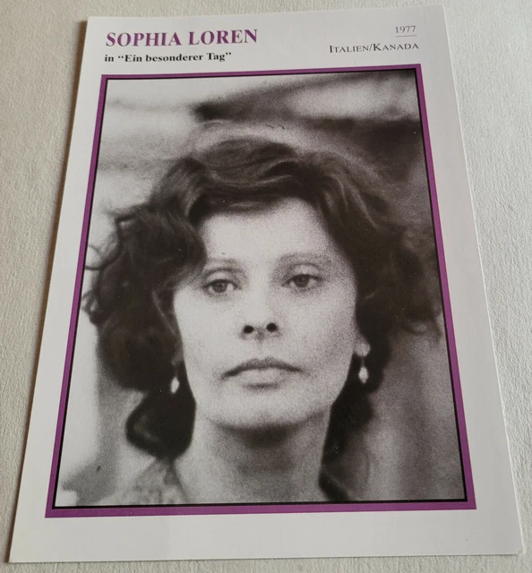 SCHAUSPIELERIN SOPHIA LOREN | Film-Portrait | Star-Foto / Sammelbild ...