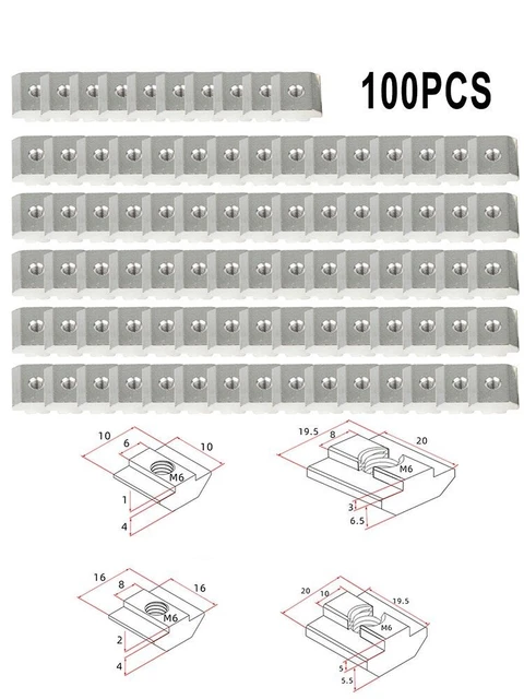 CROU FILET ROBUSTE pour profil s en aluminium M6 largeur de fente de fil 6 EUR 67,34 - PicClick FR