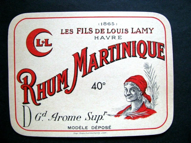 ANCIENNE ETIQUETTE RHUM supérieur Martinique Bel état EUR 3,00 ...