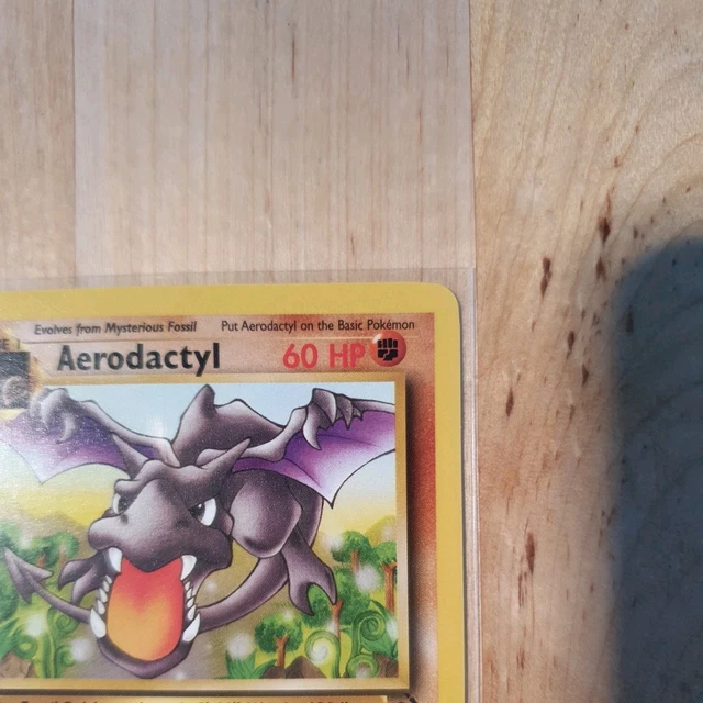 AERODACTYL 16/62 FIRST Edition Pokemon TCG Fossil Set Rare 1st Sleeved ...
